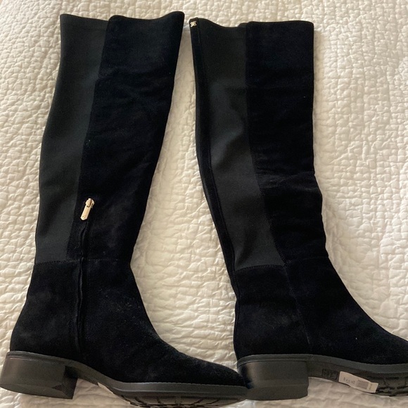 Sam Edelman | Shoes | Sam Edelman Black Suede Over The Knee Boots ...